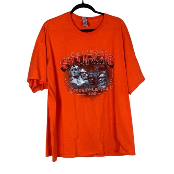 sturgis | Shirts | Sturgis 222 Orange Front And Back Graphic Tee | Poshmark